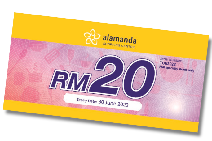 Treats On Us (F&B) - Alamanda Shopping Centre